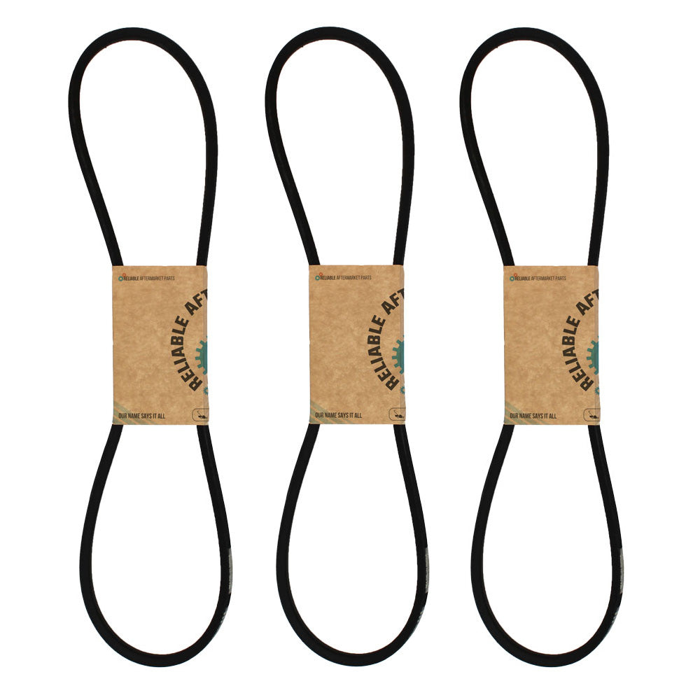 (3 Pk) Fractional V-Belt M146339 Fits John Deere Riding Mower SST18 ...
