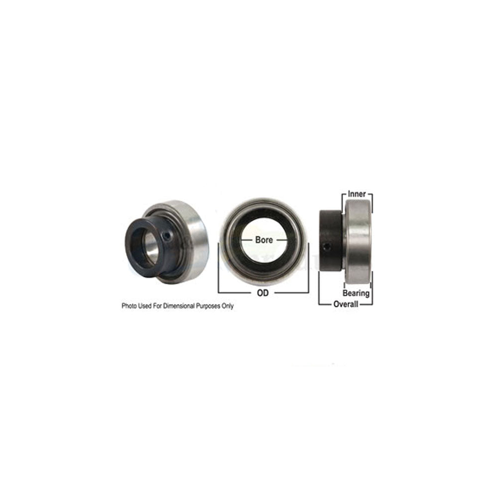 A-RA112RRB-P-AI Bearing, Ball; Spherical W/ Collar, Non-Relubricatable ...