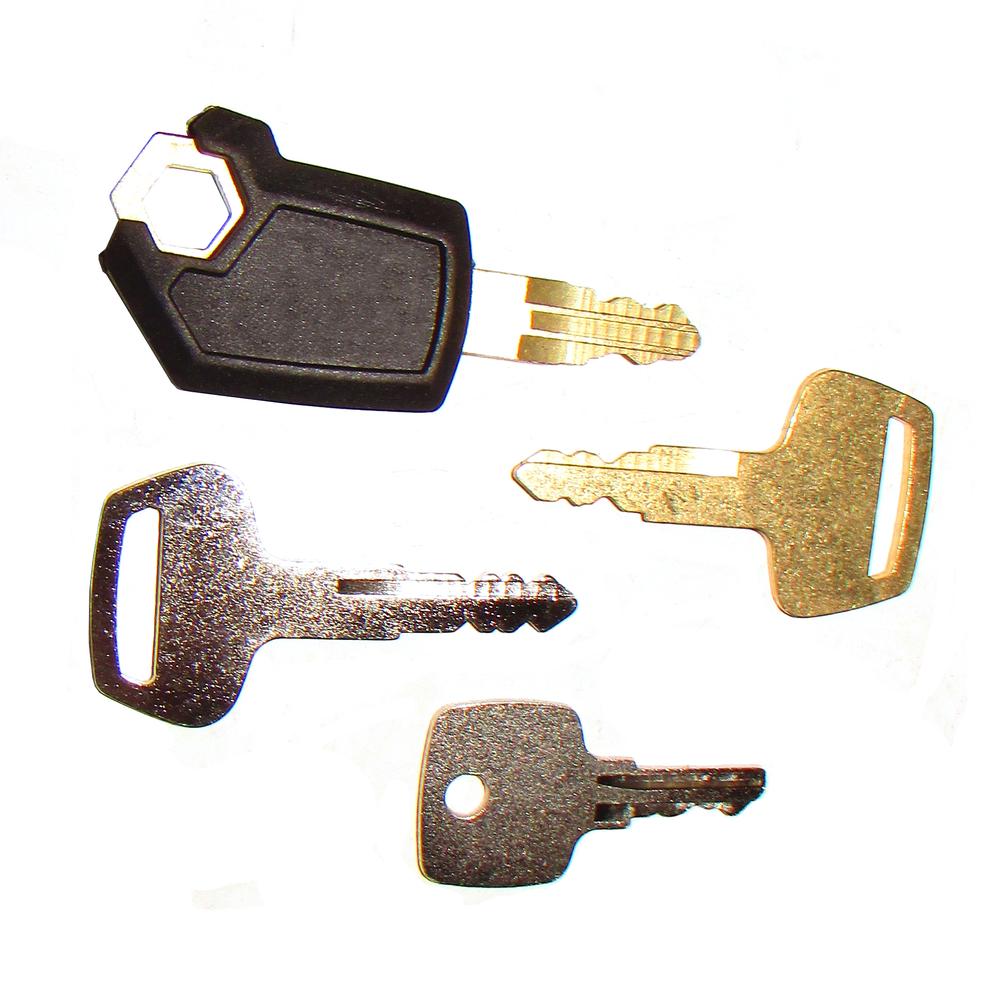 (4) Keys Heavy Equipment Key Set Fits CAT 5P8500 Komatsu 787 Fits John ...