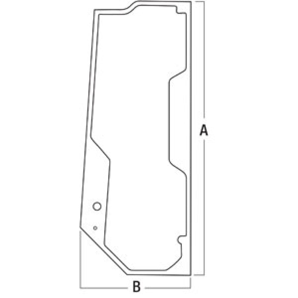 Loader Door Glass Fits John Deere Wheel Loader 444K 524K 524K-II 544K ...