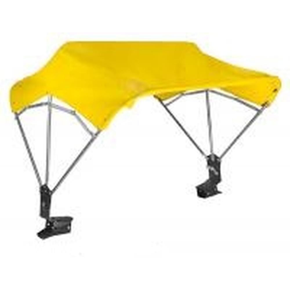 3-Bow Tractor Canopy With Frame Fender Mount 48" - Yellow Fits Over ...