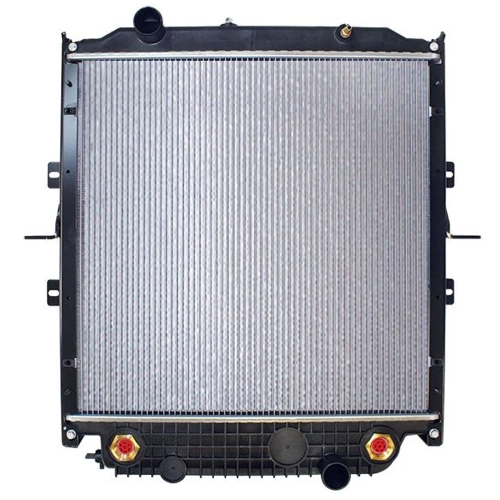 25" x 25-1/8" x 2" Radiator with Frame and Oil Cooler for Bluebird Bus ...