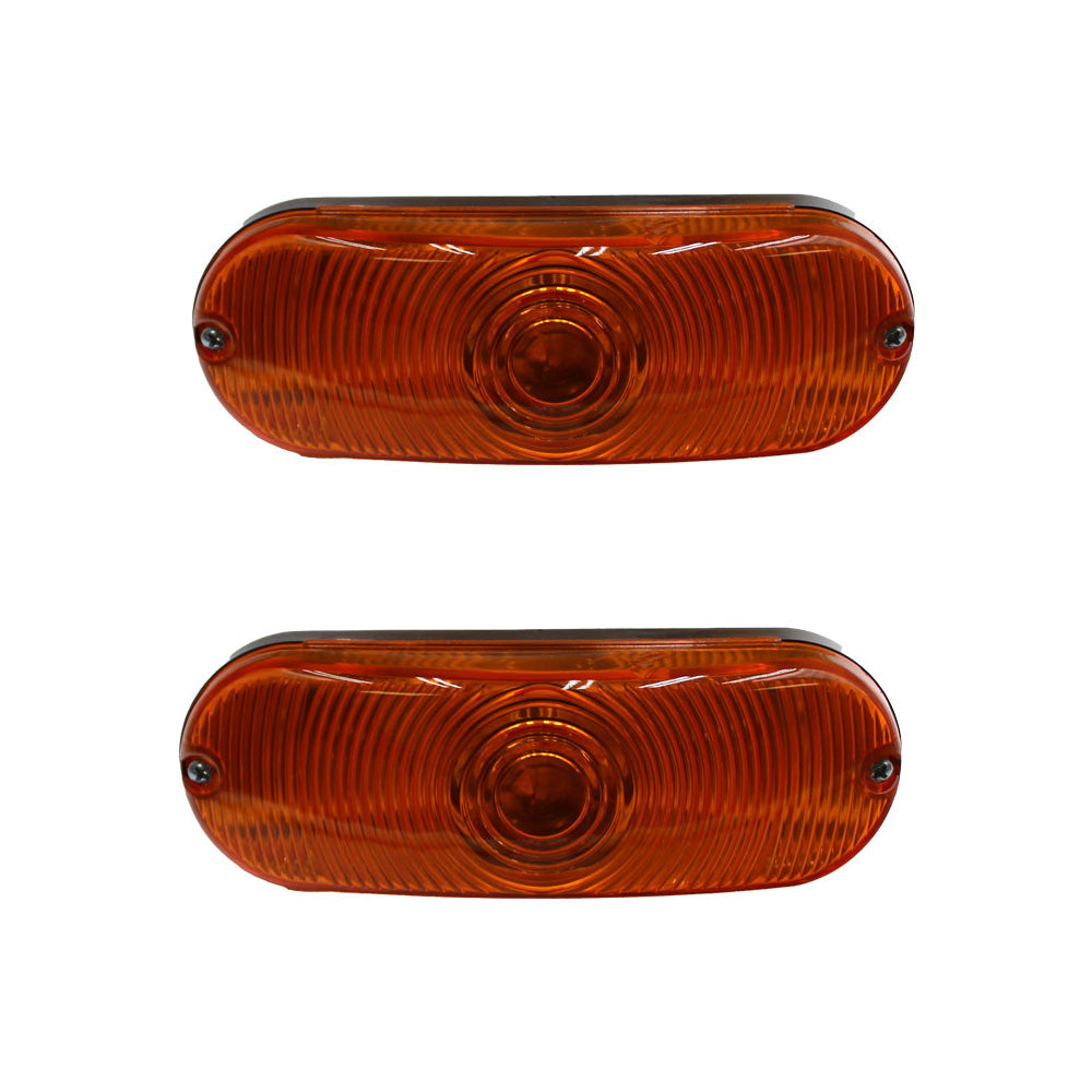 (2 Pk) D135384 Turn Signal Lamp Fits Case Backhoe Loader 580K 580 Super ...