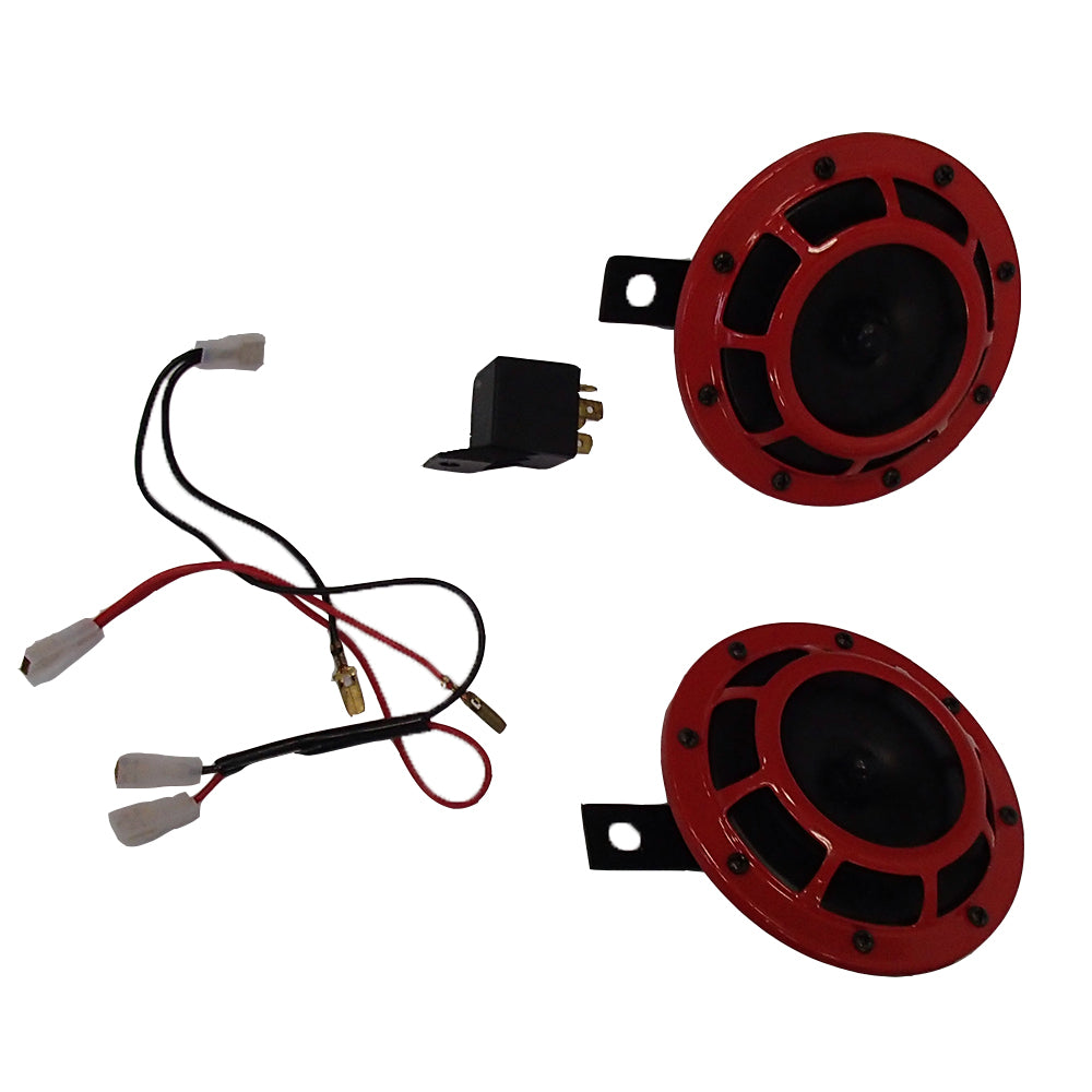 Red Horn Set 003399801 Supertone 12V High Low Tone Twin Horn Kit ...