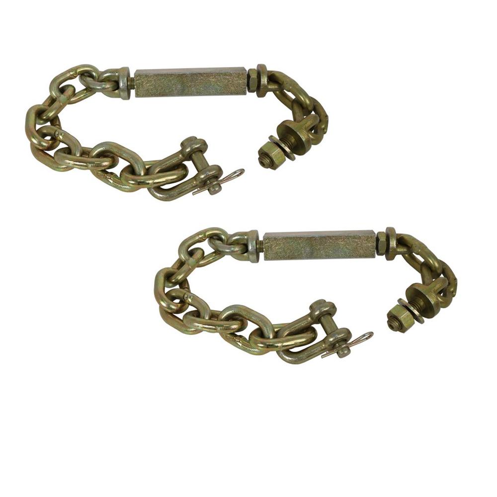 2 Universal 3 Three Point Hitch Chain Stabilizer Turnbuckle Sway ...