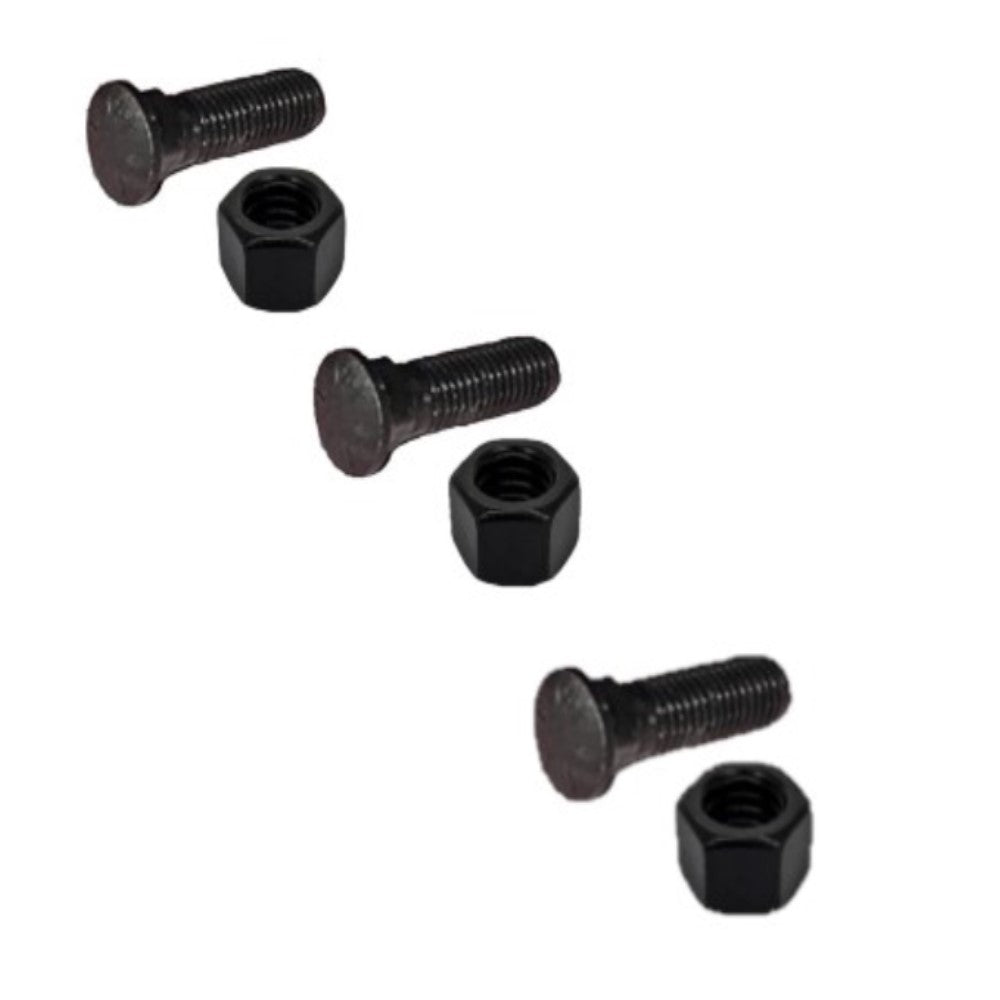 (3) Plow Bolt and Nut fits Blades / Cutting Edges 5/8-11x2 1/4 Grade 8 ...