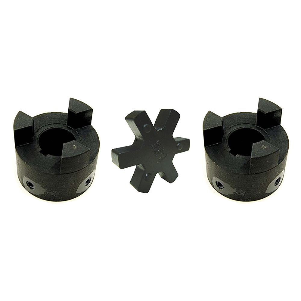 L-095 1/2 x 3/4 Flexible 3-Piece L-Jaw Coupling Set & Buna-N NBR Rubber ...