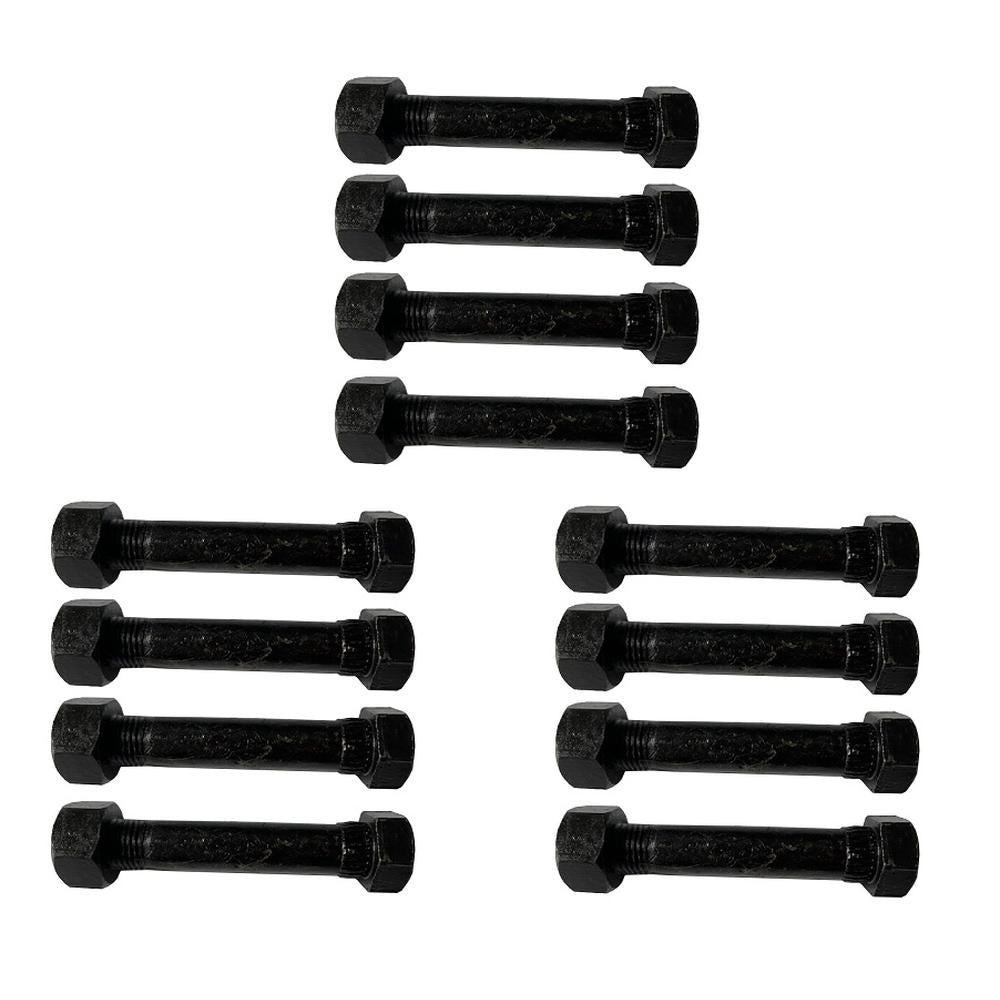 Set of 12 Trailer Leaf Spring Shackle Bolts 9/16"-18 X 3" Long w/ Nuts ...