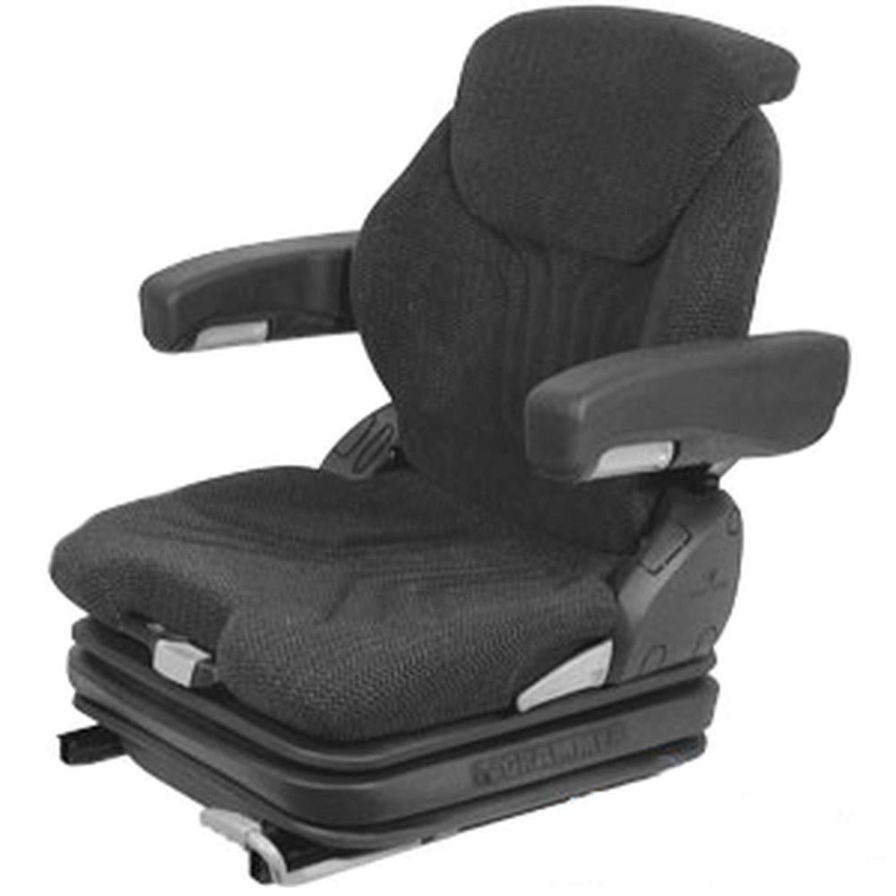 MSG75GGRC-ASSY Grammer Charcoal Cloth Low Profile Air Ride Seat w/ Arm ...
