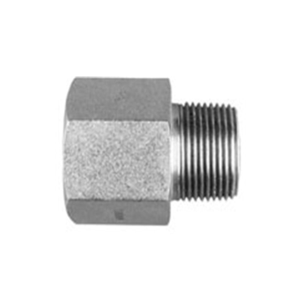 Adapter Straight Solid Male NPT x Female ORB - 1/2"-14 NPT x 3/4"-16 ...