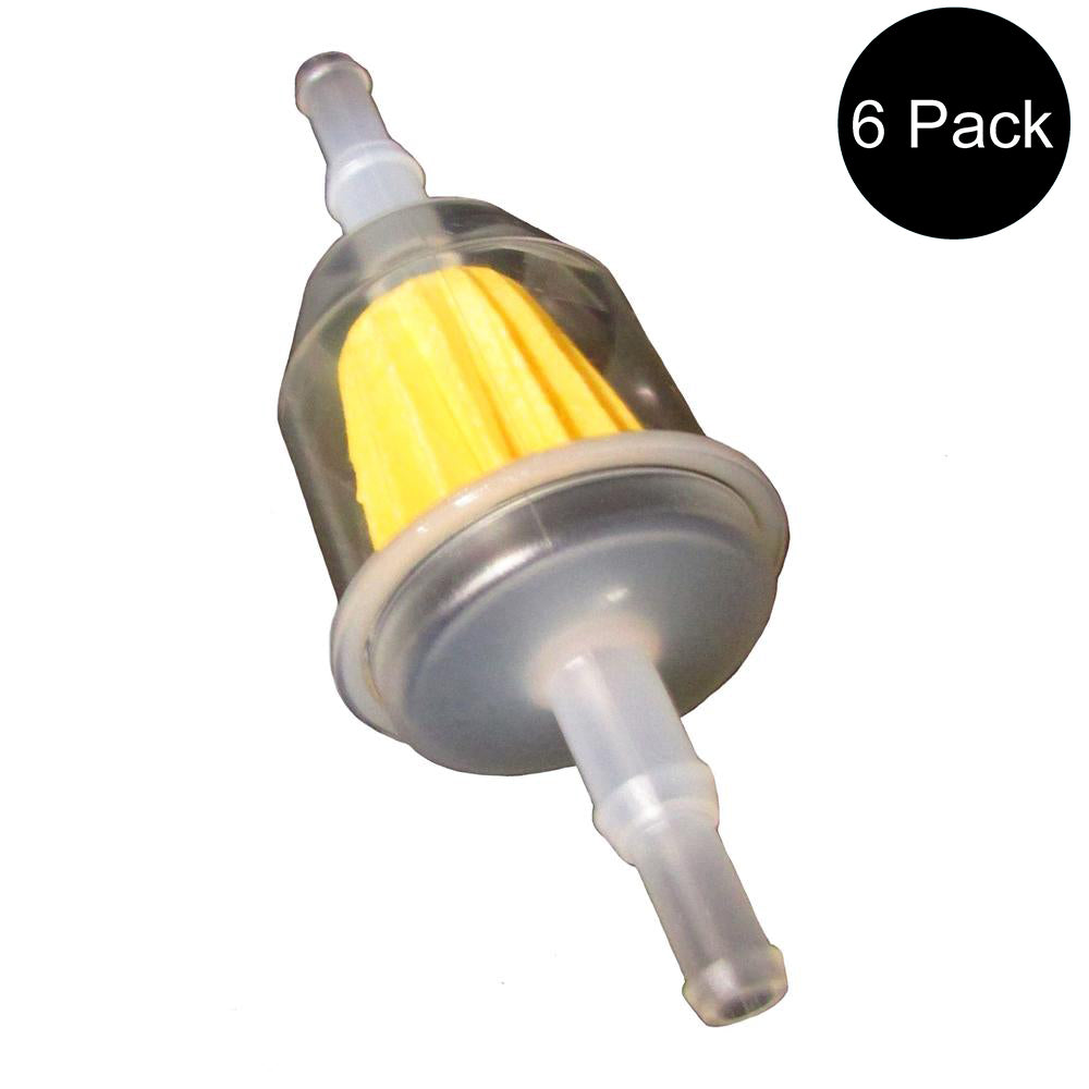(6) Fuel Filters Universal Fit 1/4 In. or 5/16 In. Lines Fits ...