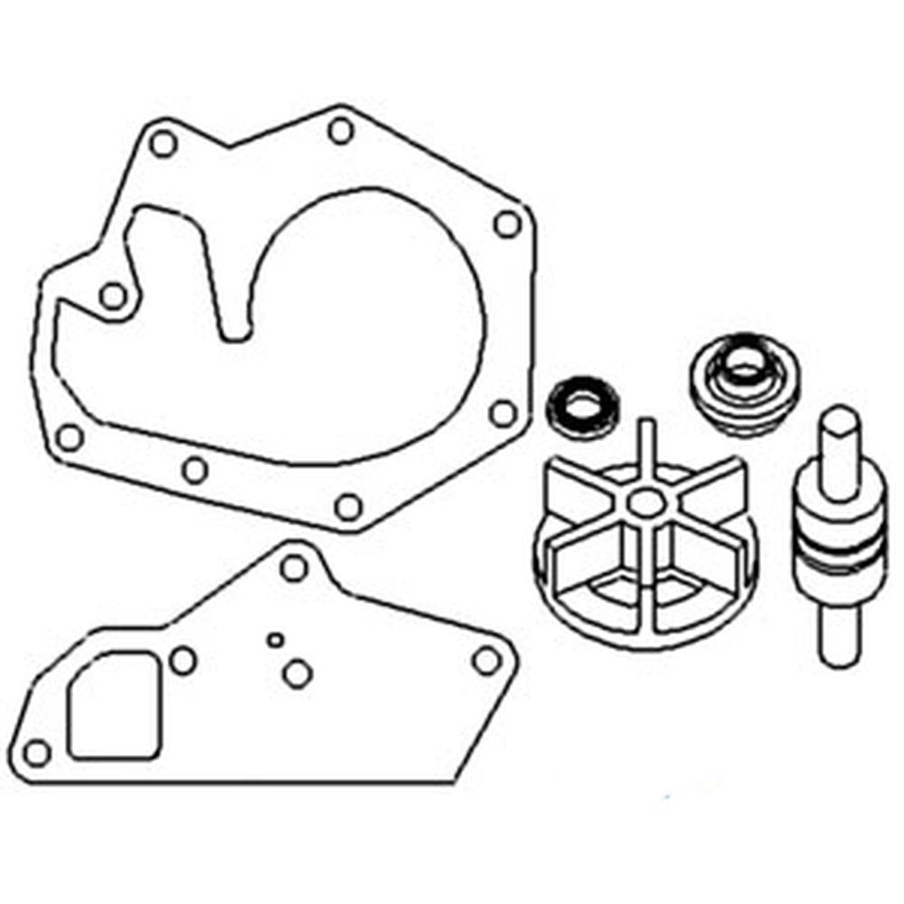 Water Pump Kit Fits John Deere RE62659 2855N 2755 2750 (W/ AC) 2555 ...