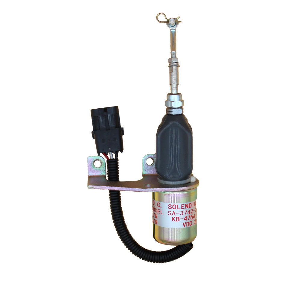 Fuel Shutdown Solenoid fits Deutz Cummins Perkins Eng Generator 24 Volt ...