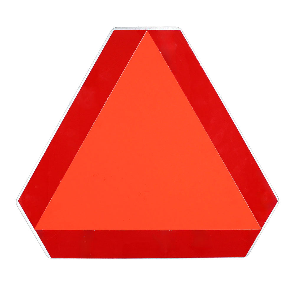 Slow Moving Vehicle Sign Alert Warning Orange Triangle Golf Cart Car ...