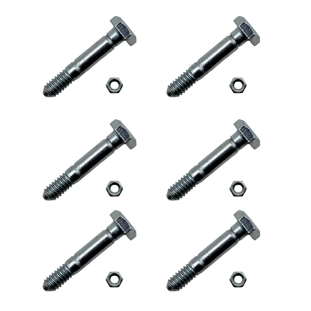 Set of Six Shear Pins with Nuts AM123342 Fits John Deere 524D Fits ...
