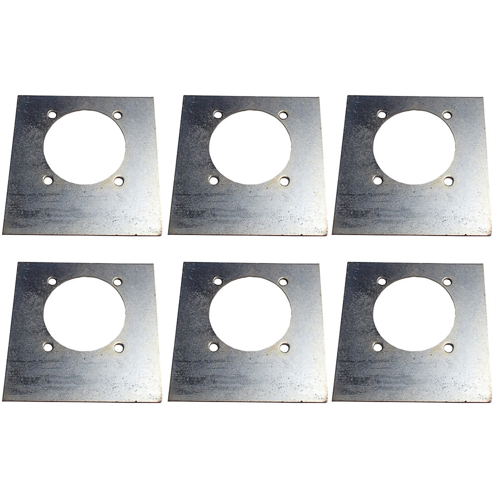 6 - RECESSED BACKING PLATE MOUNTING PLATES f D RING PLATE TIE DOWN ROPE ...
