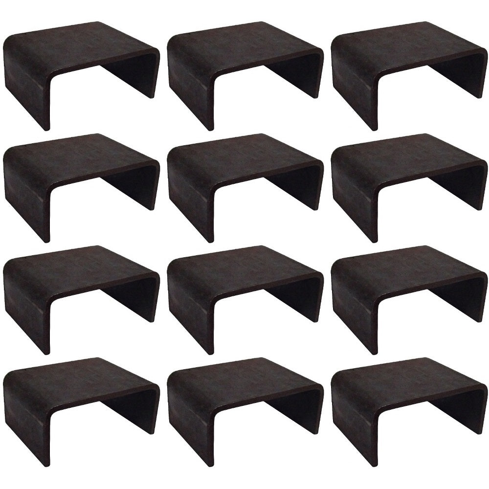 (12) Heavy Duty Weld on 2x4 Steel Stake Pockets for Trailer Truck 4 Ga ...